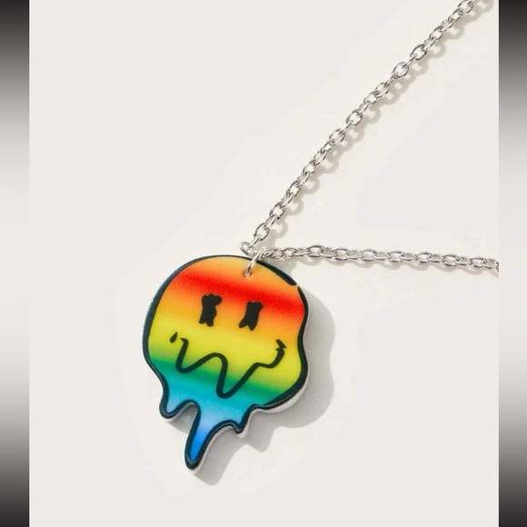 Kathrono | Jewelry | Awesome Happy Smiley Colorful Rainbow Melty Face ...